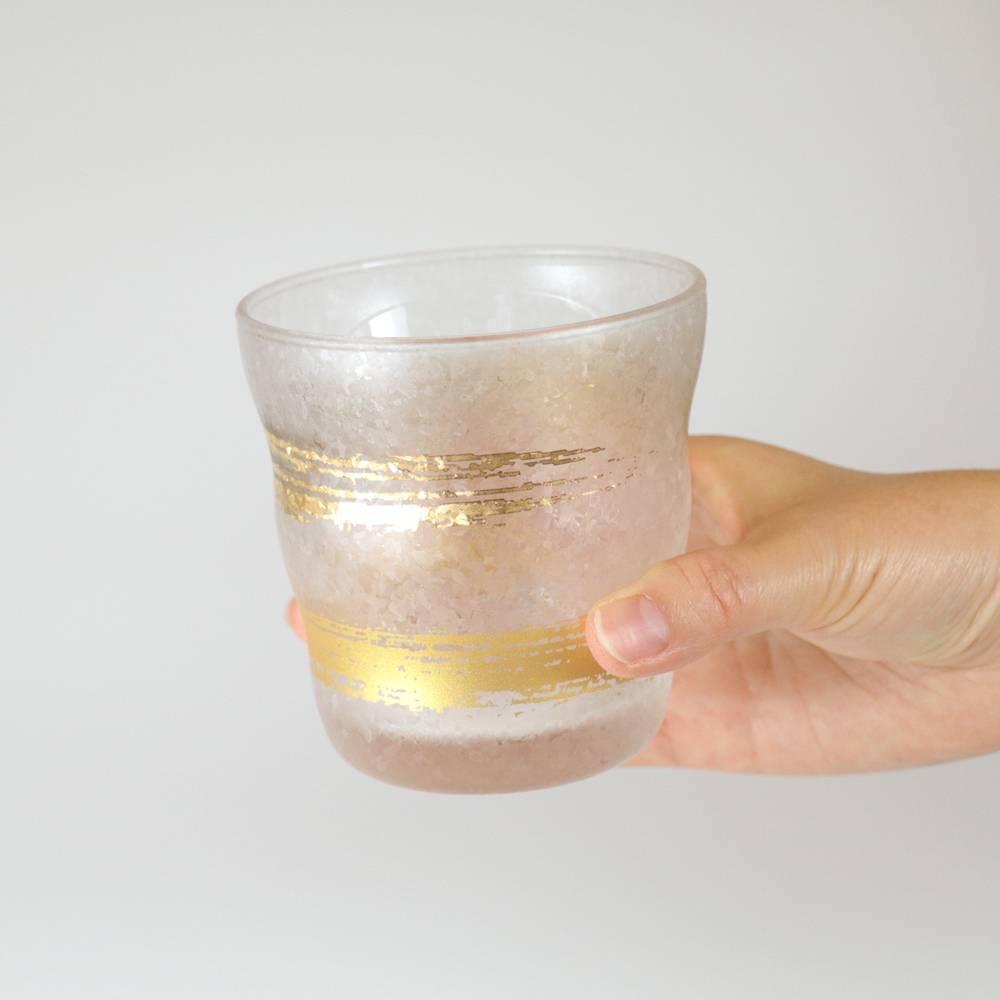 Aderia Premium Gold Pattern Frosted Old Fashioned Rocks Glass 335ml – Japanese Taste