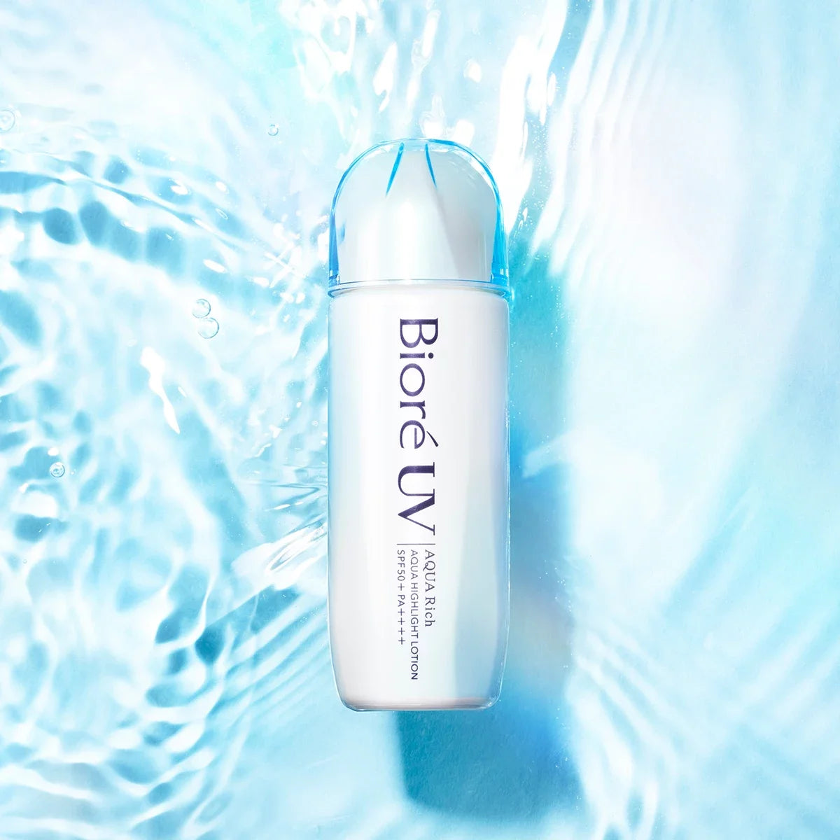 Biore UV Aqua Rich Aqua Highlight Lotion Milky Sunscreen SPF50+ 70ml ...