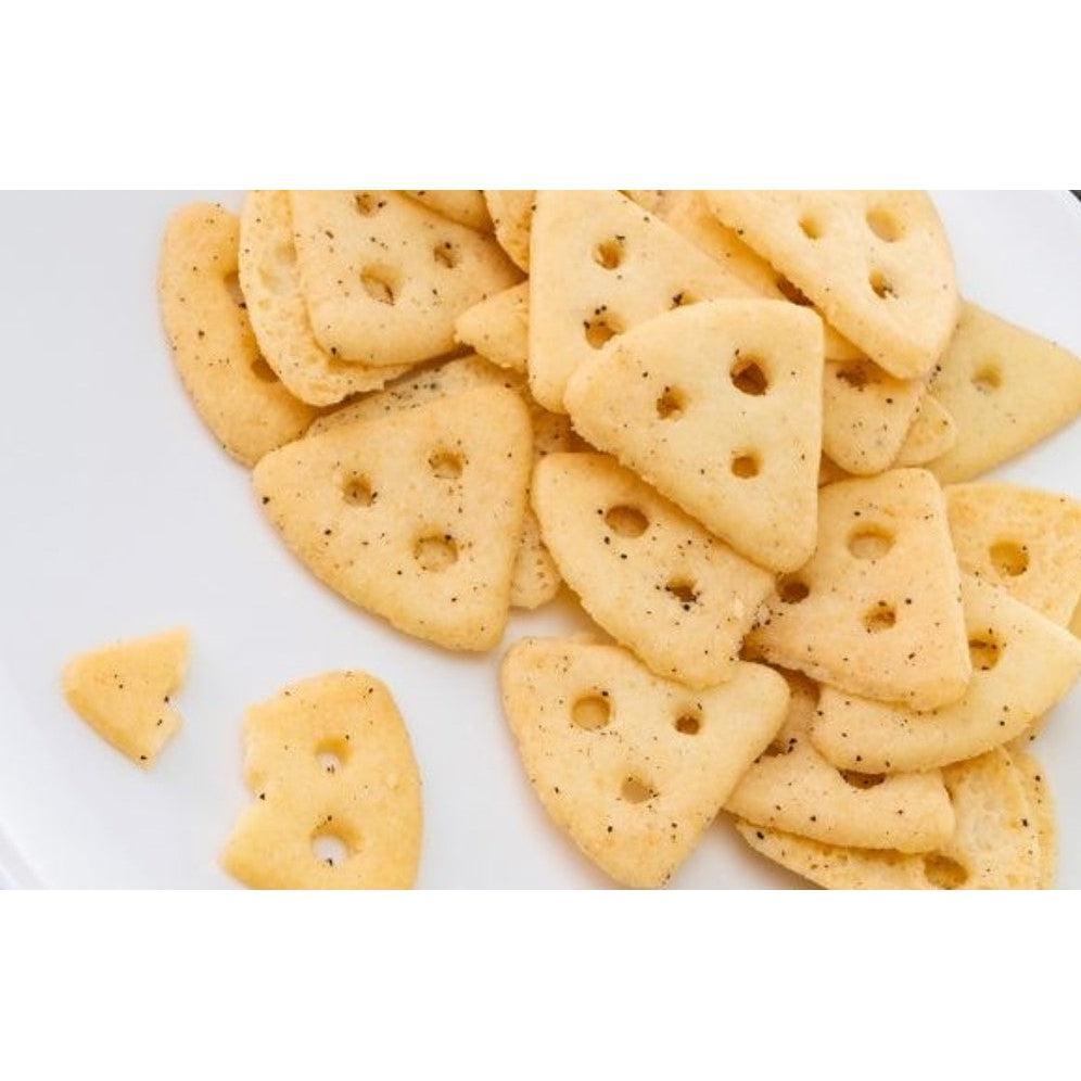 Glico Cheeza Low Carb Black Pepper Double Cheese Crackers 36g