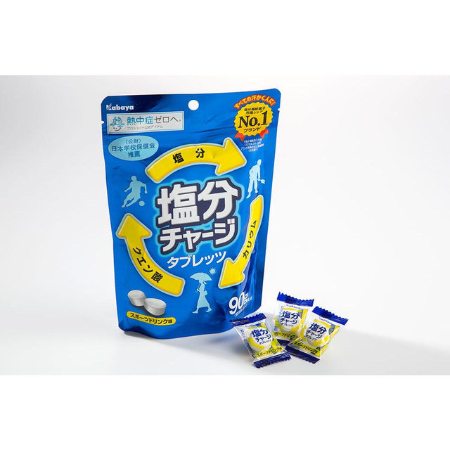 Kabaya Salt Charge Hydrating Salt Tablets Sports Drink Flavor 81g – Japanese Taste