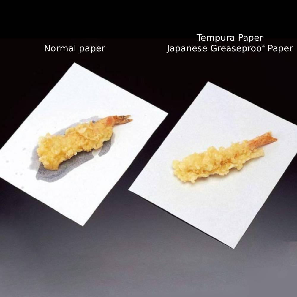Kamiiso Tempura Paper Japanese Greaseproof Paper 500 Sheets – Japanese ...