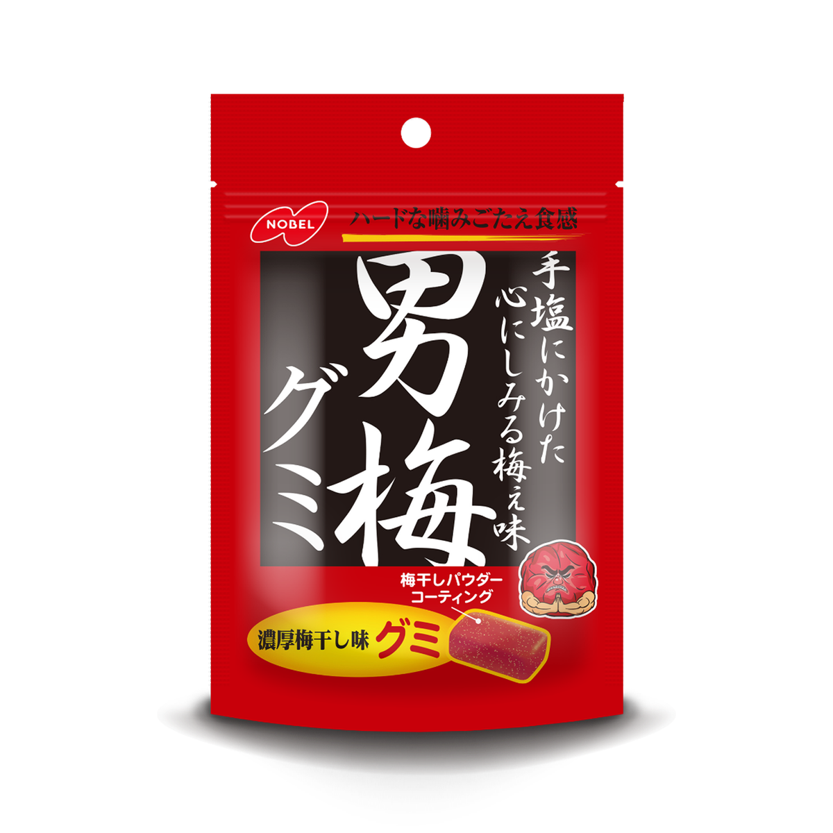 Nobel Otoko Ume Plum Gummies Salty & Sour Gummy Candies 38g (Pack of 6 ...