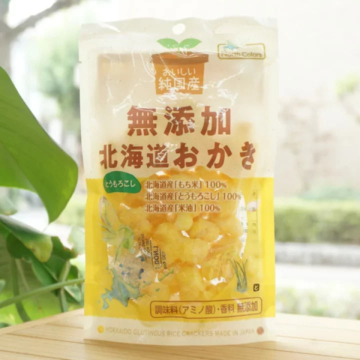 North Colors Additive-Free Hokkaido Okaki Corn Rice Crackers 46g (Pack