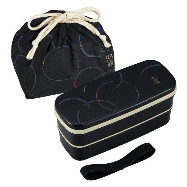 OSK 2-Tier Stain Resistant Bento Lunch Box With Matching Bag 640ml