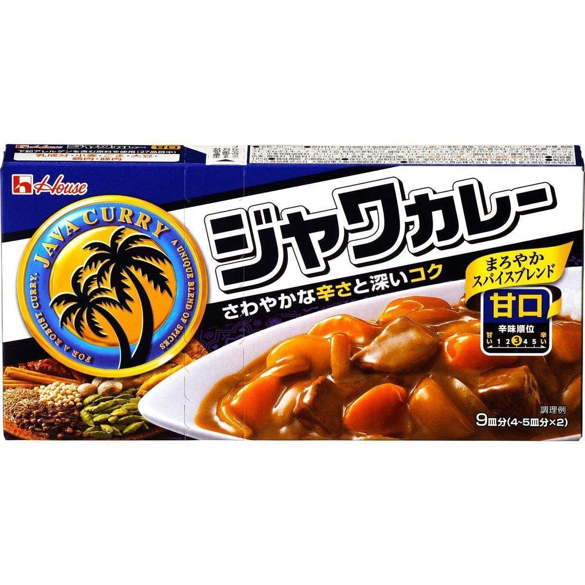House Java Curry Mild (Japanese Curry Roux Cubes) 185g – Japanese Taste