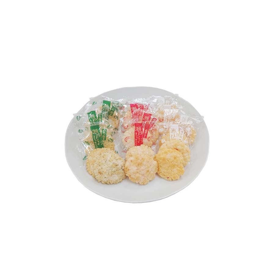 Befco Seto Shio Senbei Rice Crackers 3 Flavors Assortment 30 Pieces