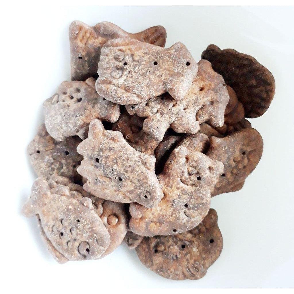 Ginbis Tabekko Suizokukan Sea Animal Shaped Chocolate Biscuits 50g (Pa