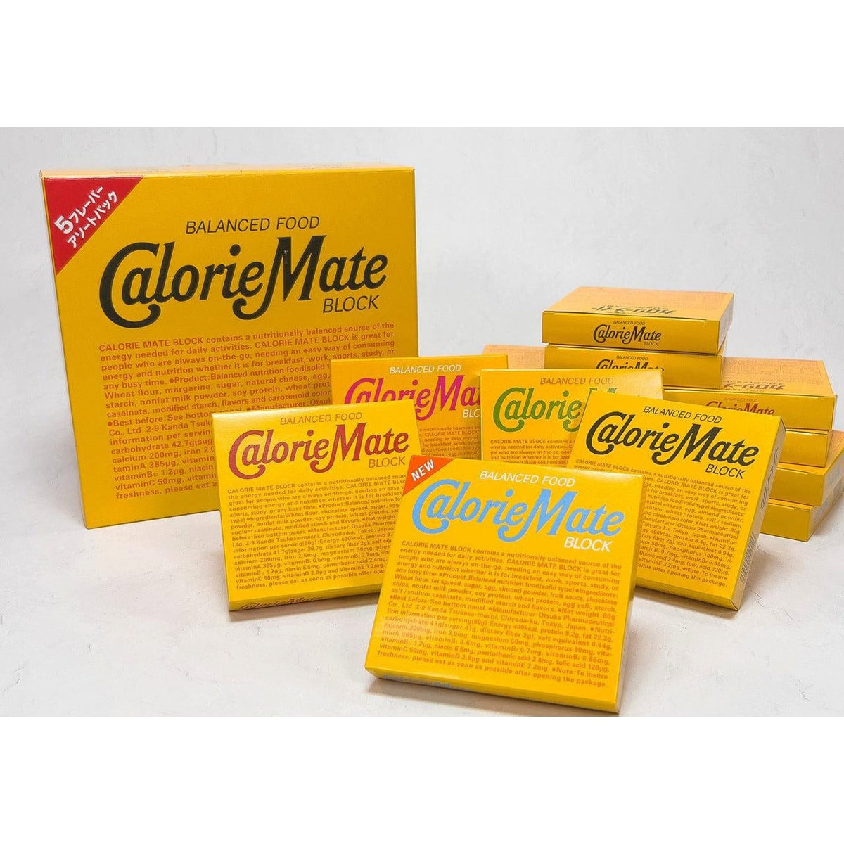 Calorie Mate Block 5 Flavor Assortment (Box of 20 Packets)