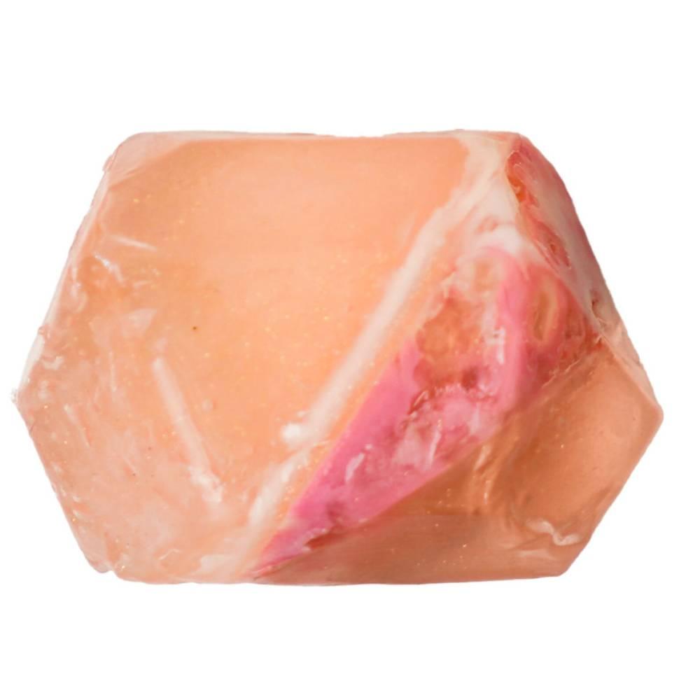 Rose Quartz Jewelry Soap Handmade Moisturizing Pink Crystal Bar Soap 6
