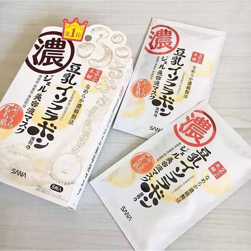 Sana Nameraka Honpo Intensive Care Jelly Serum Mask For Plump Skin 5 Sheets