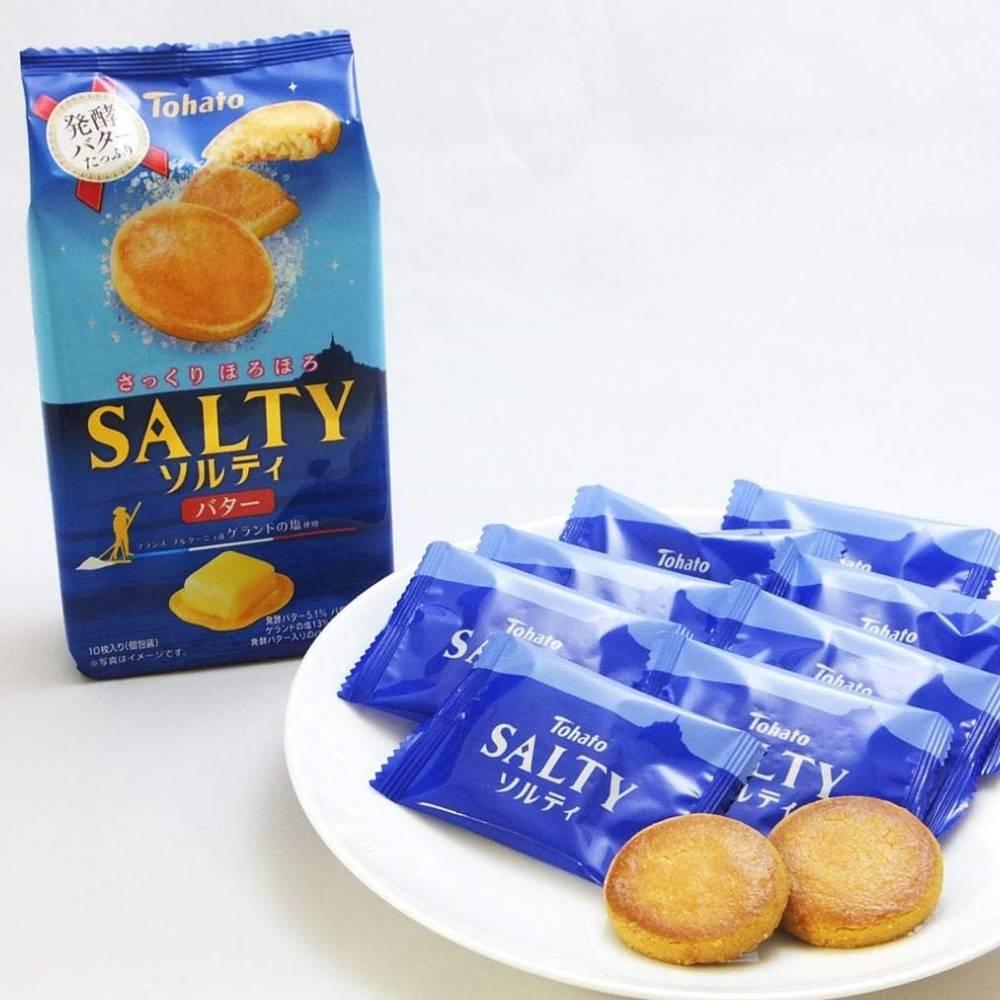 Tohato Salty Cookies Salted Butter Biscuits 8 Pieces Pack